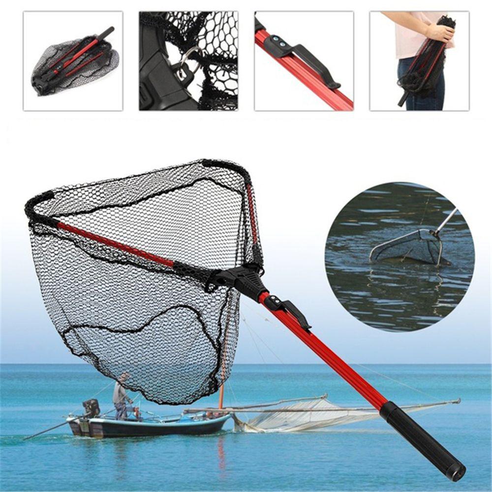 Buy Single Triangular Aluminum Alloy Metal Fishing Net Folding Handle ...