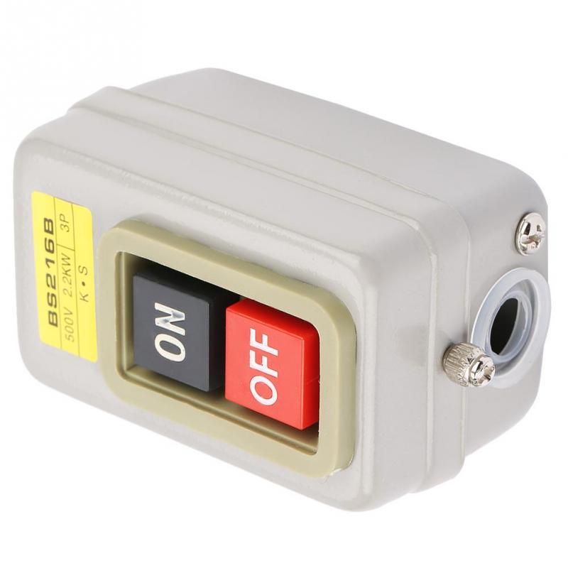 Buy Self-Locking 3P On/Off Power Push Button Switch 110/220/380V 10A ...