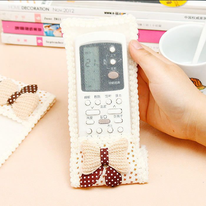 Buy Cartoon Remote Control Cover Butterfly Cloth Knot TV Air ...