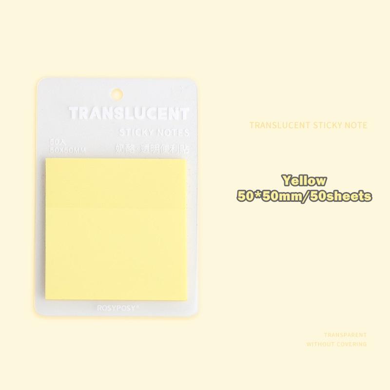 Cheap 1pcs PET Transparent Memo Pad 50sheets 50mm Square Sticky Notes ...