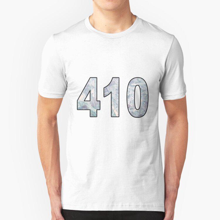 Men's Cotton T-shirt 410 Area Code 3 Trendy Tops Short Sleeve-buy at a ...