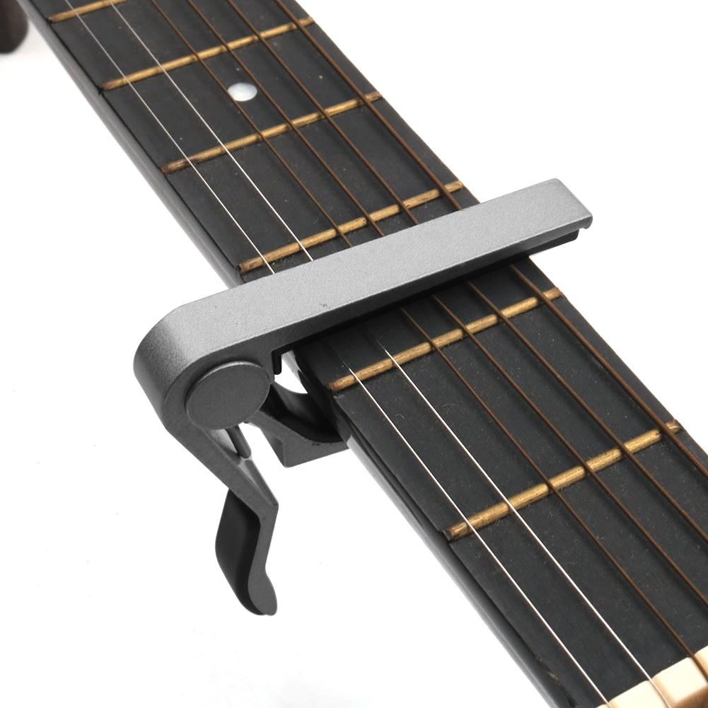 Buy Quick Change Clamp Key Metal Classic Tone Adjusting Capo Guitar ...