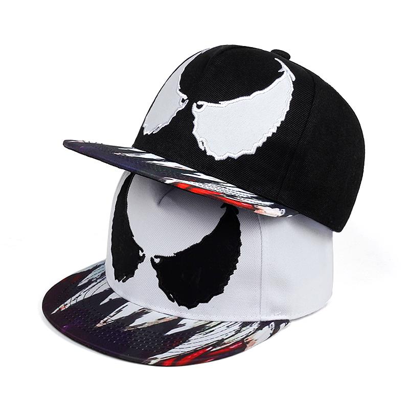 Buy Venom Baseball Cap Printing Cap Fashion Street Hip-hop Cotton Flat ...