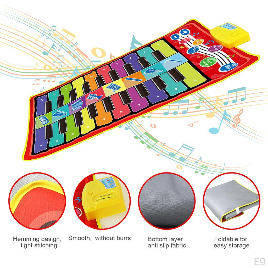 Buy Piano Blanket Musical Play Mat Early Educational Toy Gift at ...