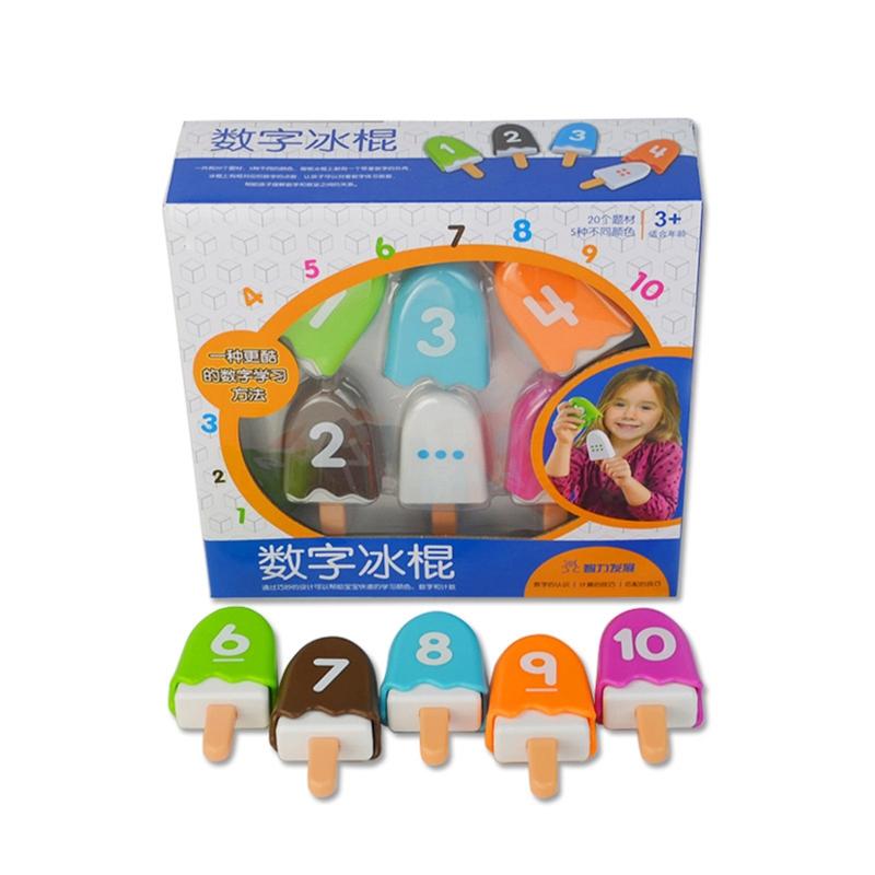 Buy Digital Ice Candy Ice Cream Number Match Game Toy Early Education ...