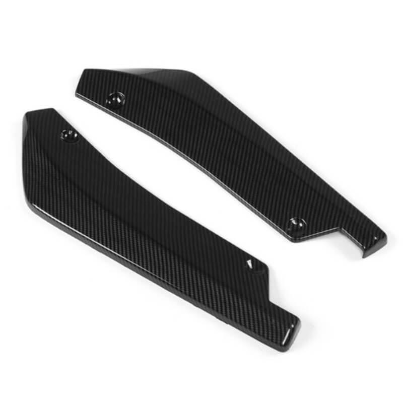 Buy Pair Universal Car Rear Bumper Spoiler Canard Diffuser Wrap Angle ...