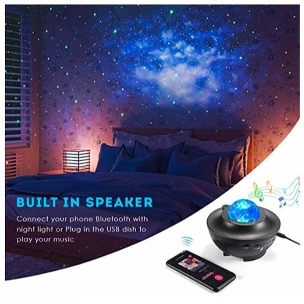 RRTT Delicacy Sky Laser Ocean Wave Starry Projector With Wireless ...