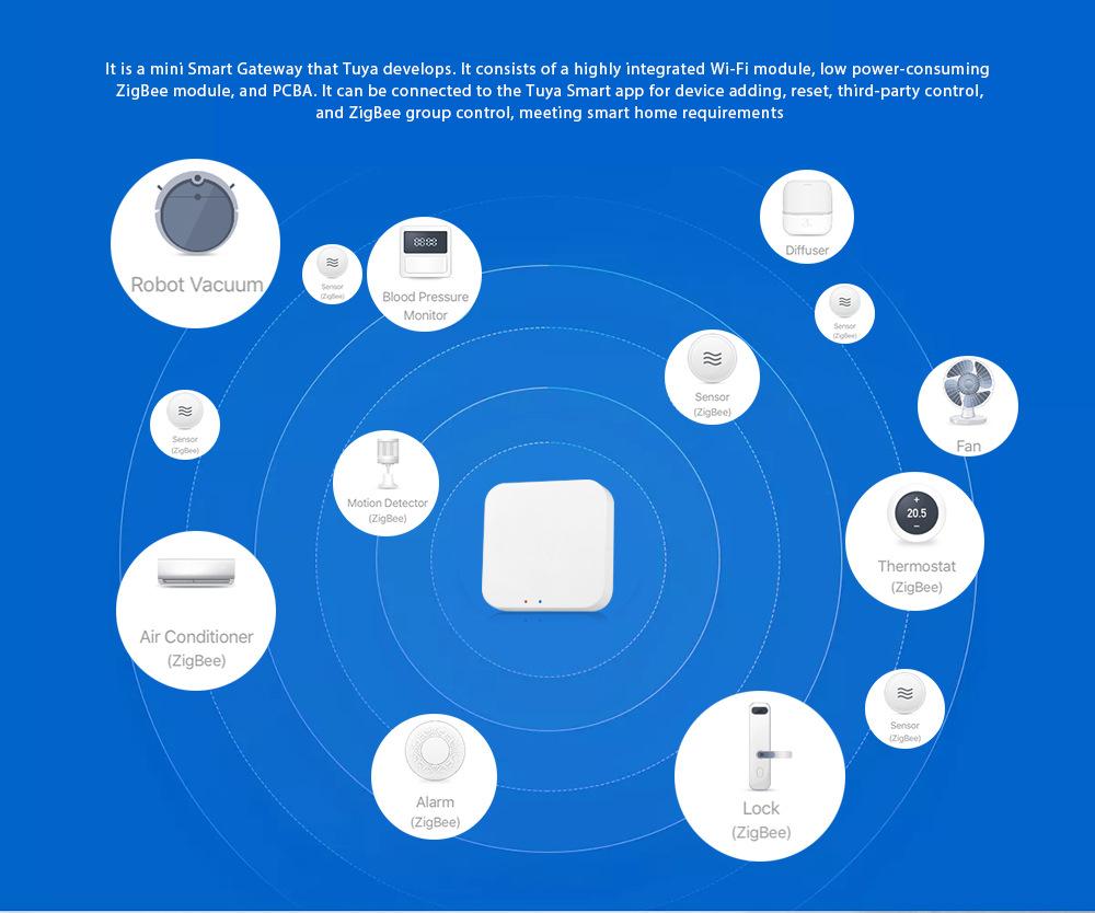 Buy High Quality Tuya Smart ZigBee3.0 Wireless Gateway Central Control ...