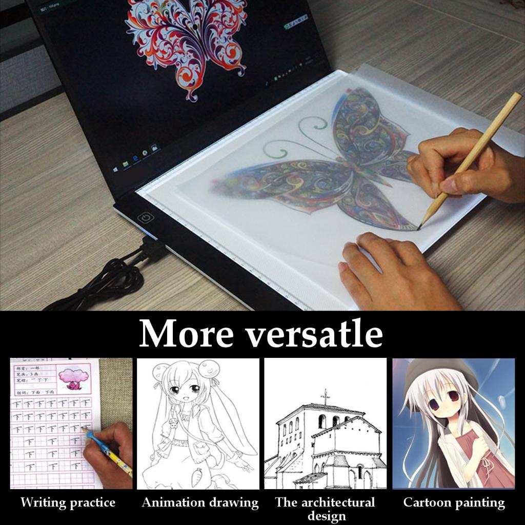 Buy A4 A5 LED Drawing Tablet Digital Graphics Pad USB LED Light Box Copy Board Electronic Art ...