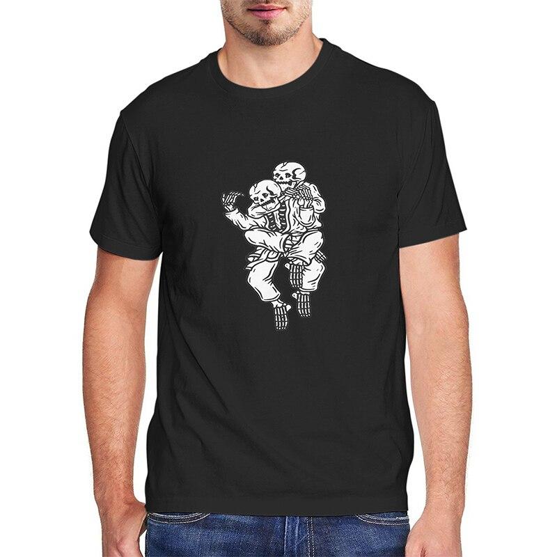 Buy Skeleton Rear Naked Choke Retro Short Sleeve Tee Brazilian Jiu ...
