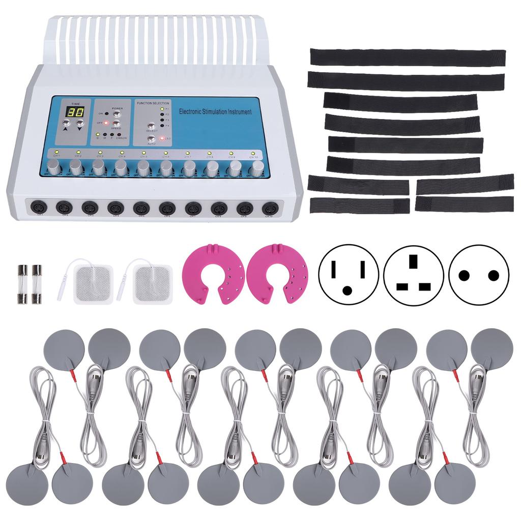 Buy Body Slimming Massager 12 Pairs Electrode Patches Adjustable Pulse ...