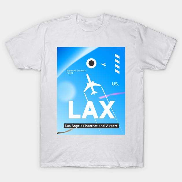 Buy T Shirt Women Lax Los Angeles Airport Harajuku Print Kawaii Tshirt ...