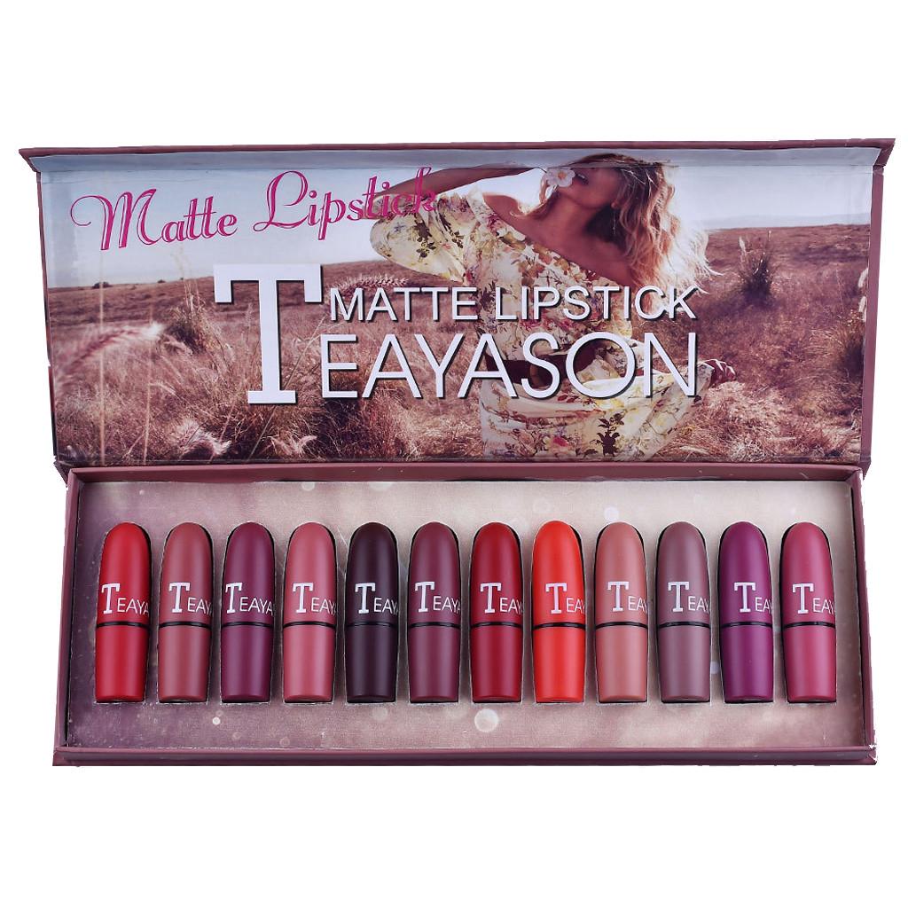 Buy Cosmetics Matte And Pumpkin Color Bean Paste Lip Solid Gloss ...