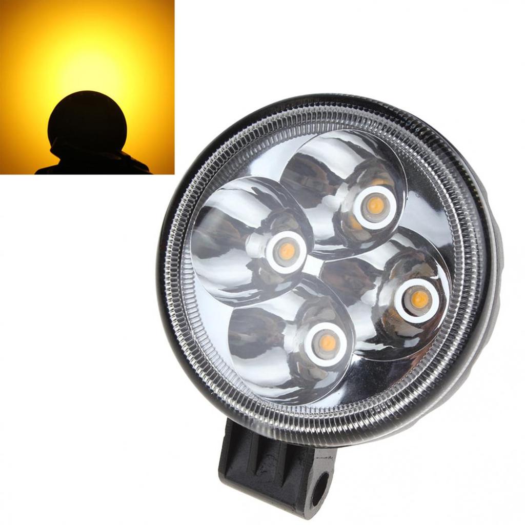Buy 3 X 2 Inch Round Yellow LED Light 12W Working Lamp for Automobile ...