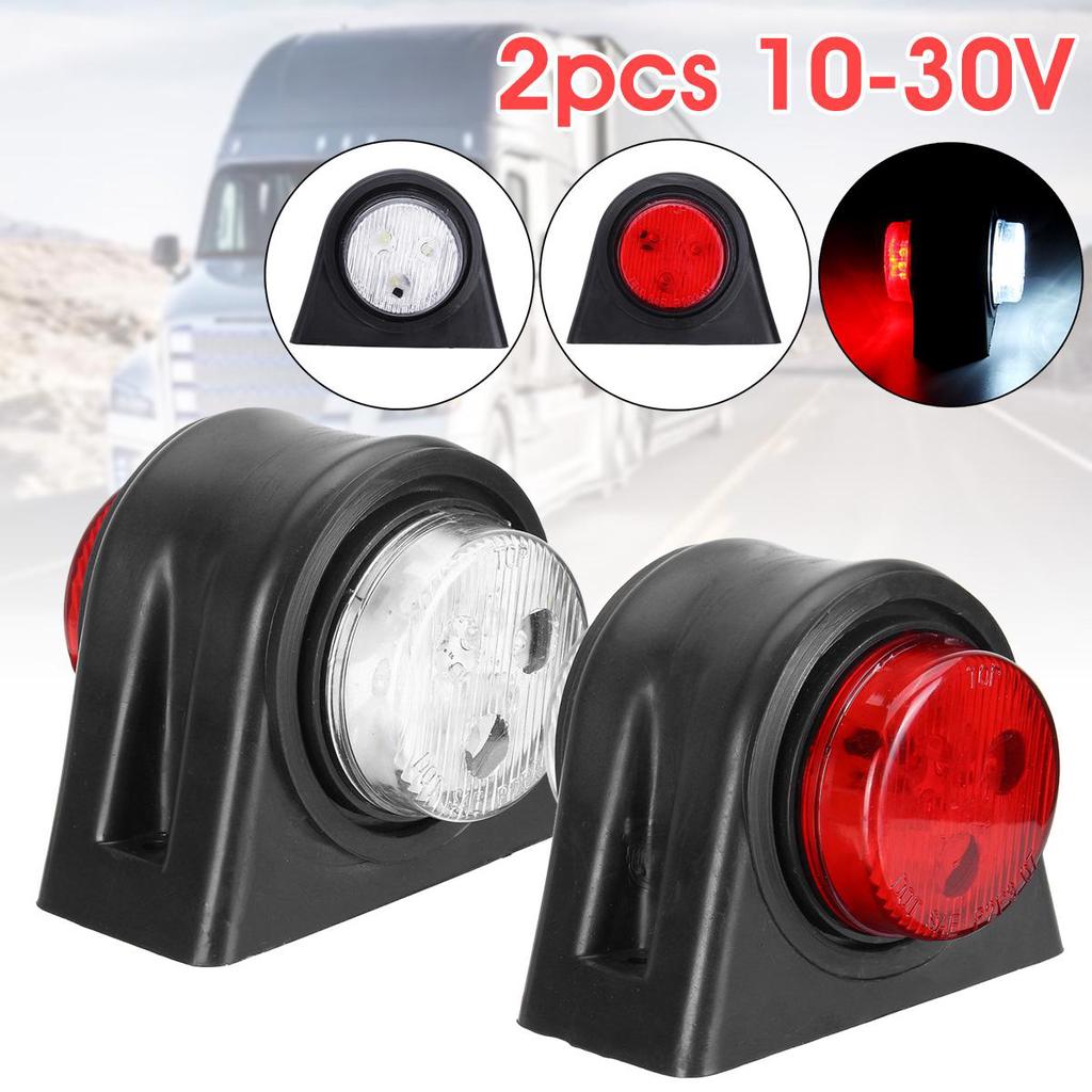 Buy 2pcs 12 LED Car Truck Double Side Marker Light Rear Tail Indicator ...