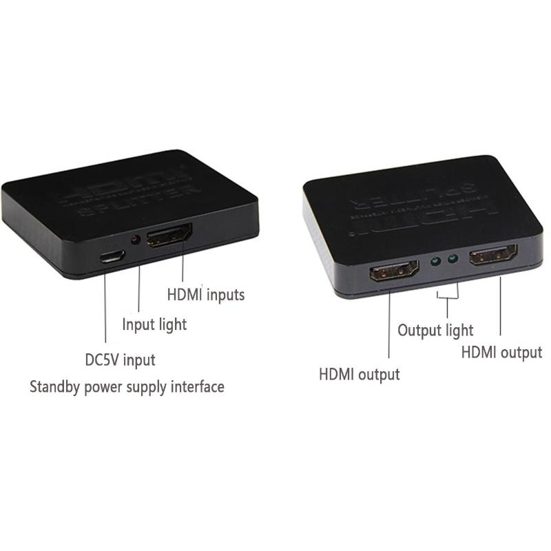 Buy 1X2 high definition multimedia interface Splitter 1 to 2 high ...