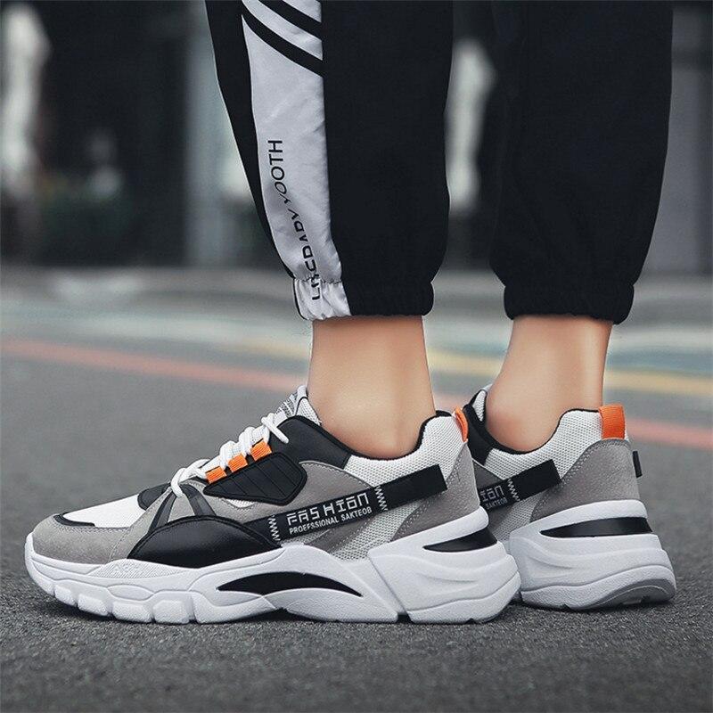 Buy Chunky Sneakers Men Casual Shoes Fashion Ins Daddy Shoes Breathable ...