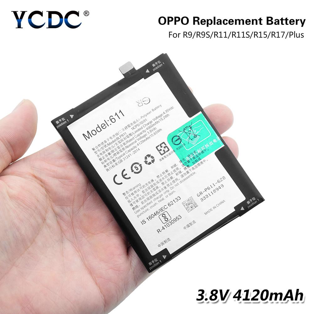 Buy Original 3.8V 4000mAh Mobile Phone Battery For OPPO R9 R9S R11 R15 ...