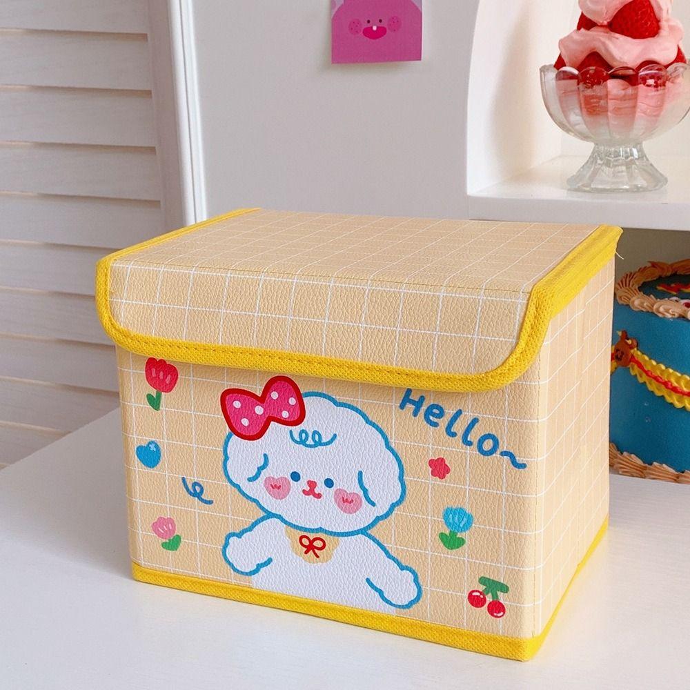 Kjøp PU Leather Sundry Storage Basket Desktop Storage Box Comestic ...