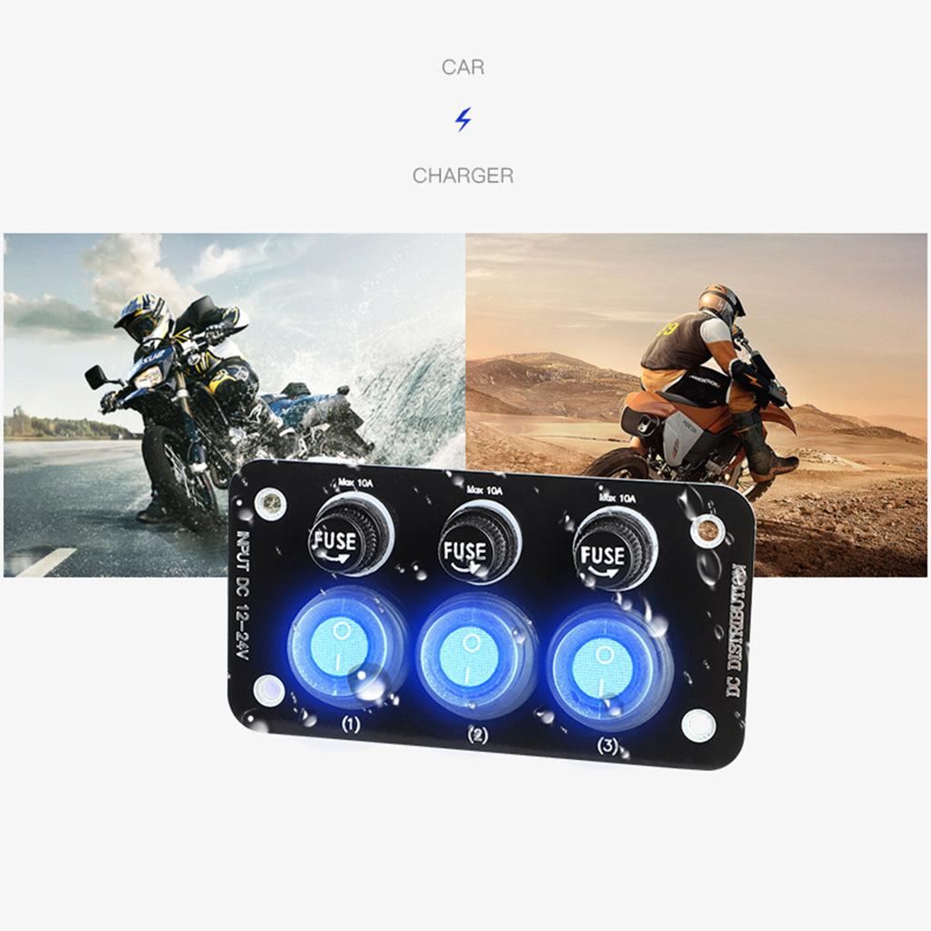 Multifunctional Vehicle Boat External Power Panel 12-24V Overcurrent ...