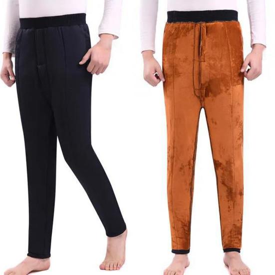 Buy Sweatpants All Match Warm Male Sporty Pure Color Thermals for ...