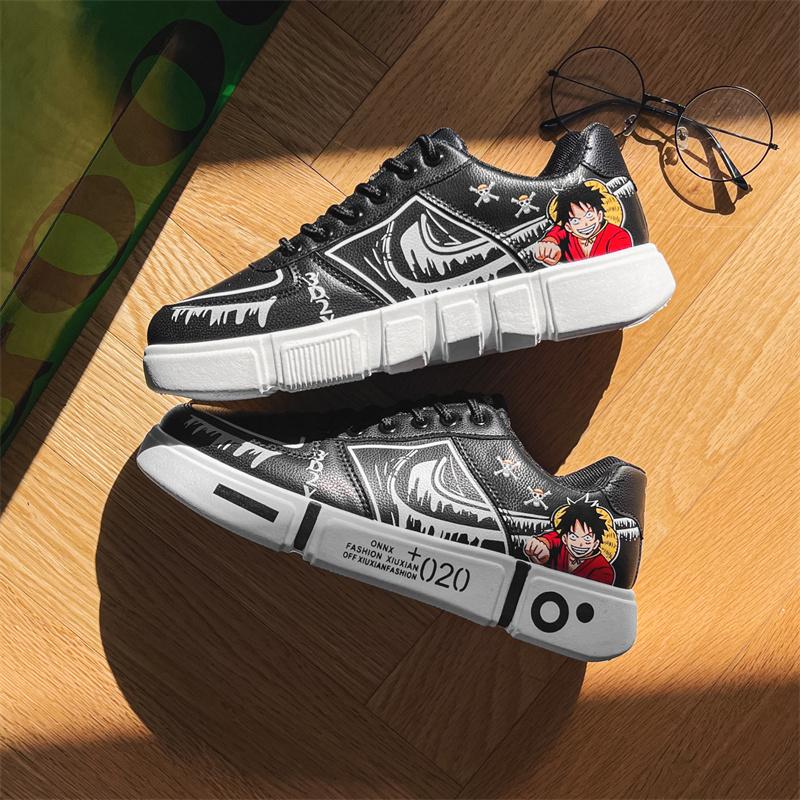 Buy One Piece Men's Anime Shoes Fashion Comfortable Casual Parent-child ...