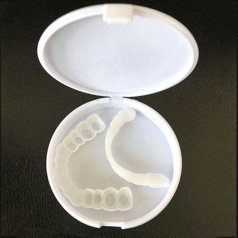 Buy Simulation Teeth Sleeve Denture Sleeve Upper Lower Teeth Simulation ...