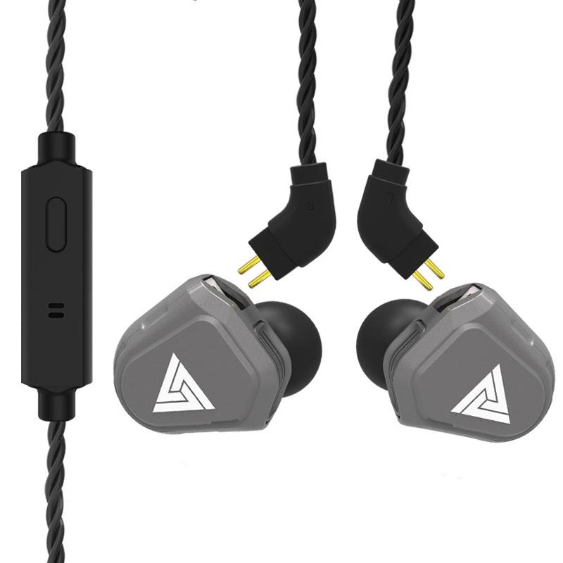 Buy QKZ VK2 In-ear Earphone 0.75 Pin Interchangeable Four Microphone ...