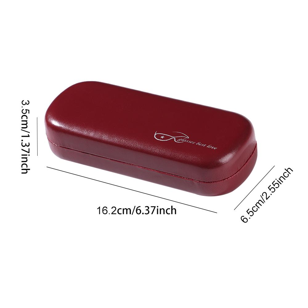 Buy Waterproof PU Leather Hard Reading Glasses Box Glasses Box Glasses ...