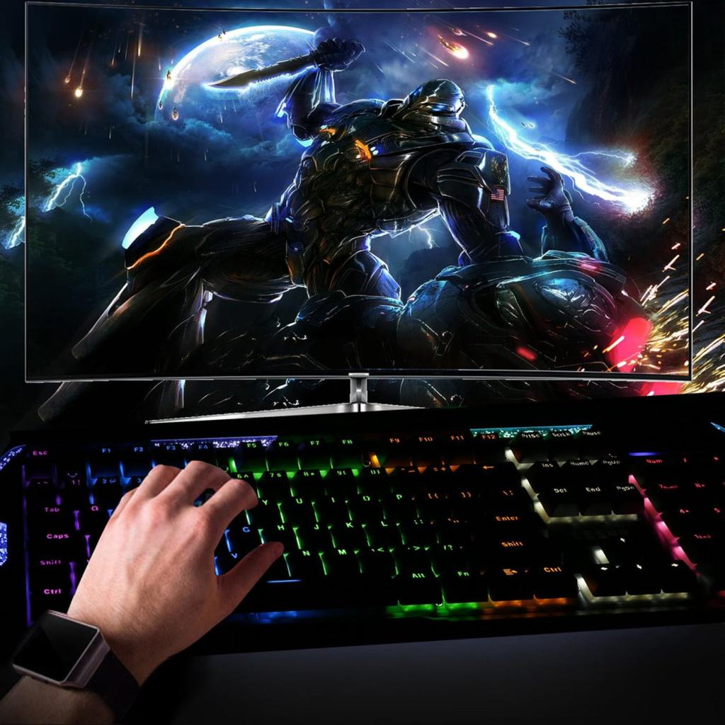 Buy Bo-Eletronics LESHP Luminescent 7 Color LED Backlight Multimedia ...