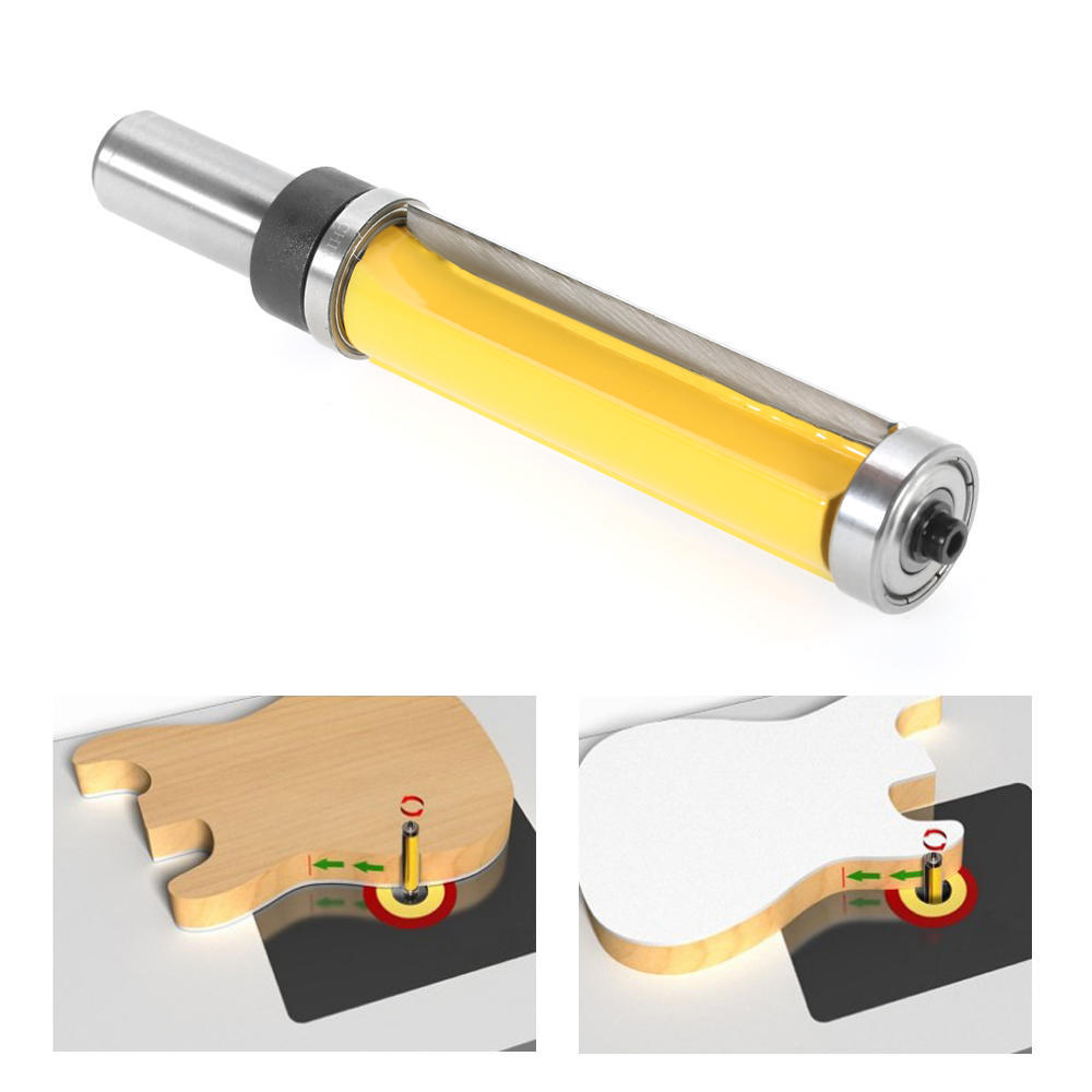 Buy 1/2" Shank Pattern Flush Trim Router Bit 2-1/2" Cutter Top & Bottom ...