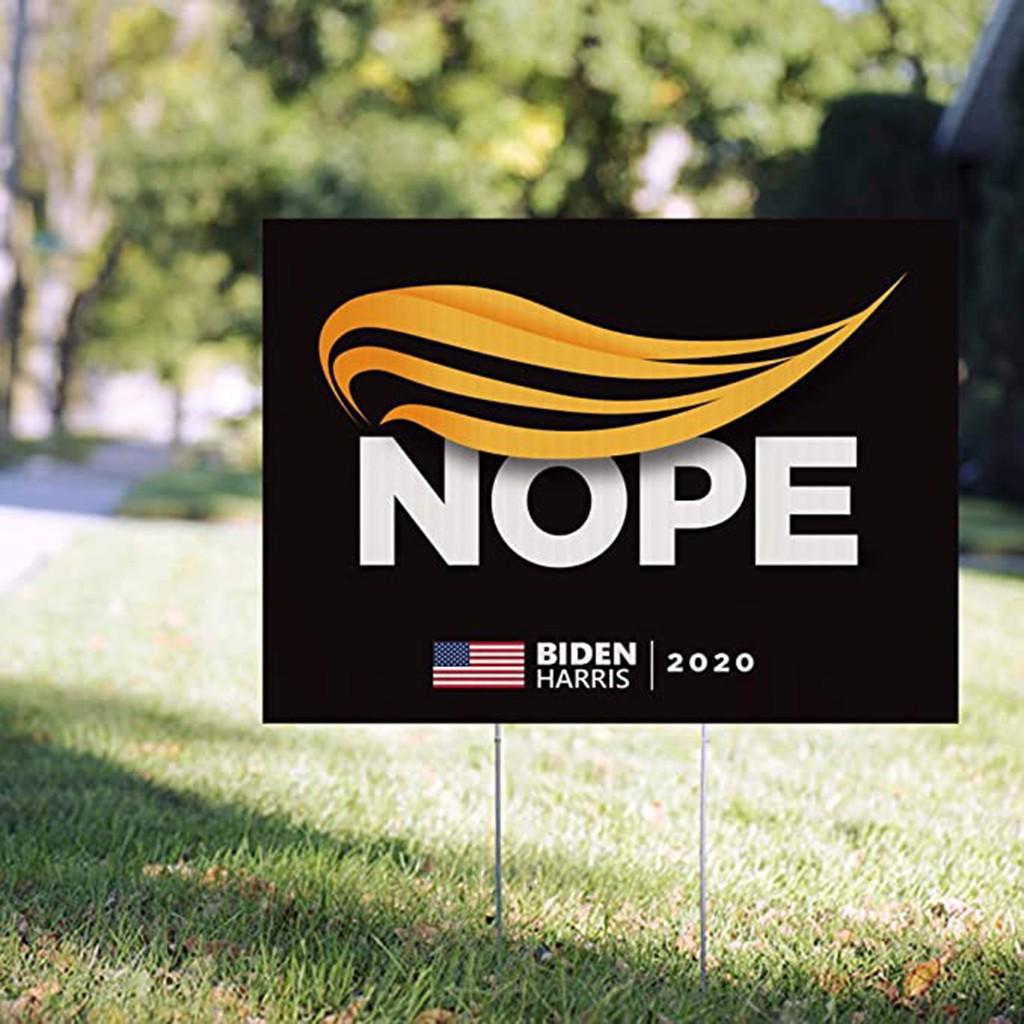 Anti-Trump Yard Sign Joe-Biden 2020 Campaign Yard Sign Trump-Nope Sign ...