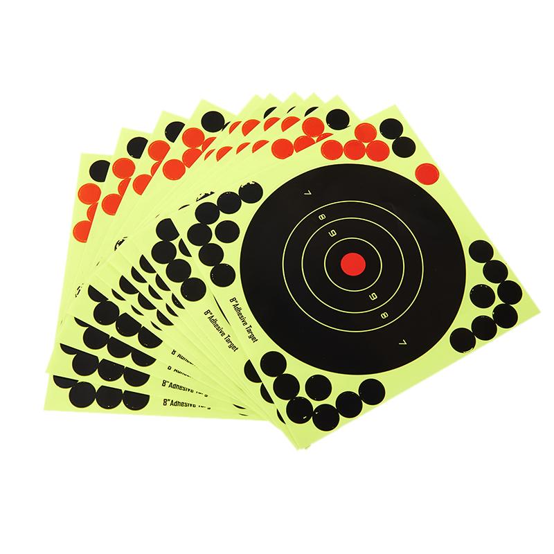 Buy 10Pcs Round Target Shooting Stickers 8 Inch Self Adhesive Shooting ...