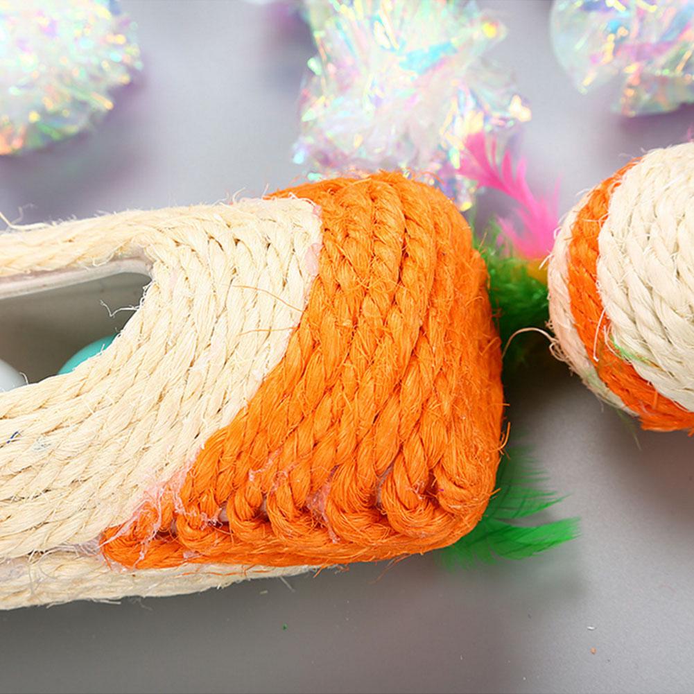 Buy 12PCS Sisal Roller Rustled Paper Cage Mouse Cat Toys Variety Pack ...