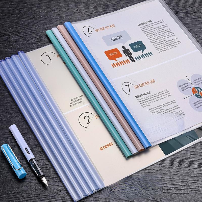 Cheap Office Supplies Pull Rod Folder Transparent Plastic Pull Rod Pull ...