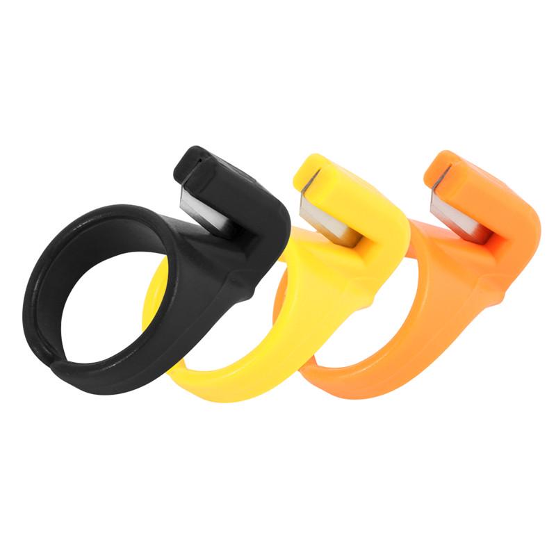 Buy 3pcs Plastic Sewing Thimble Ring with Blade Finger Thimble Thread ...