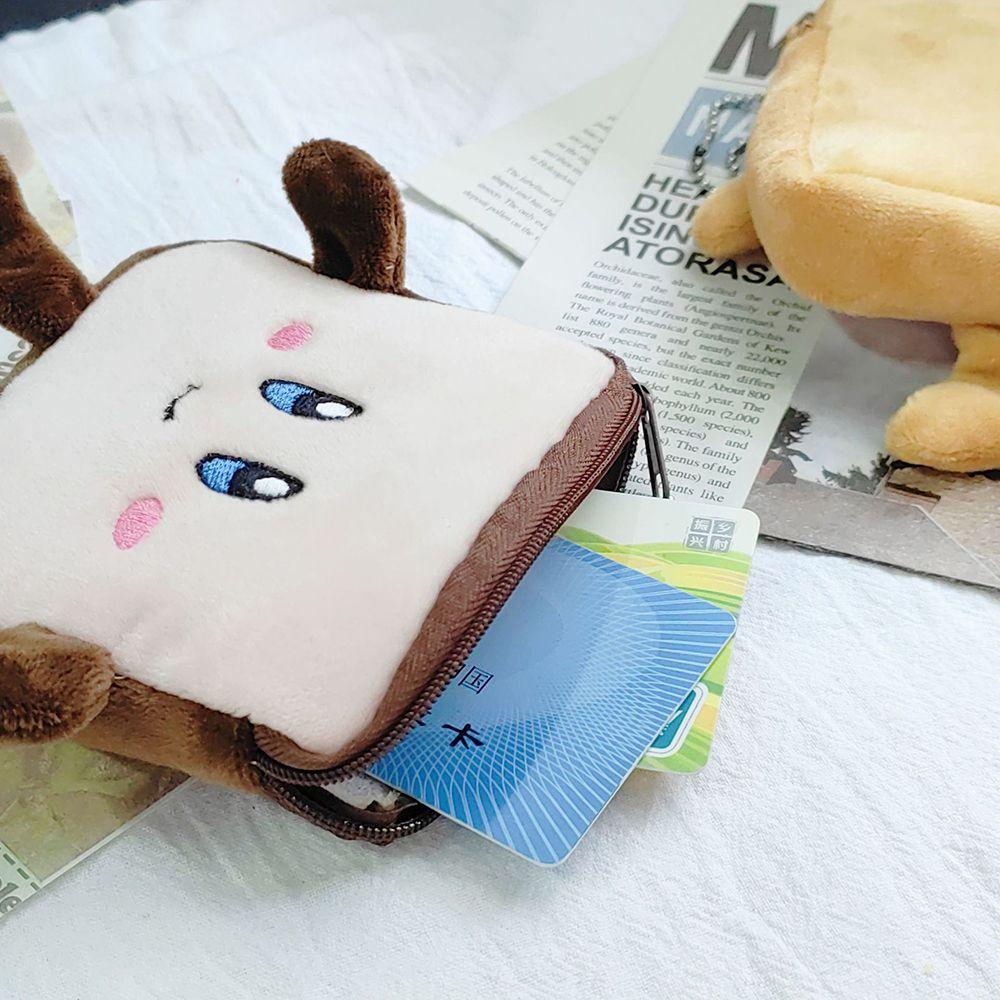 Coin Bag Girls Cartoon Women Adult Children Plush Coin Purse Toast ...