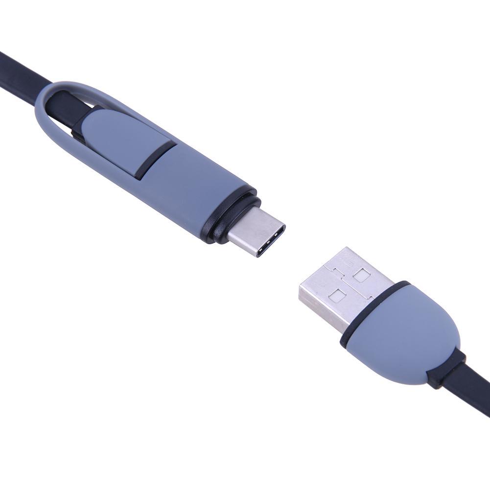 Buy 2 in 1 Micro USB+Type-C Sync Data and Charging Cable for Android at ...