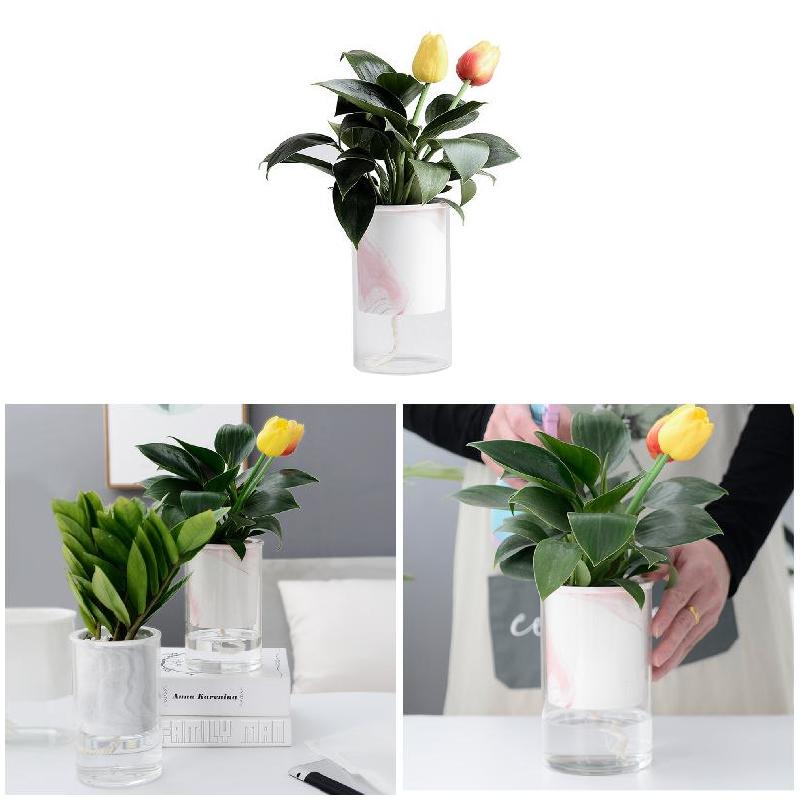 Buy Desktop Flower Plants Pot Succulent Pot Home Ceramic Office for ...