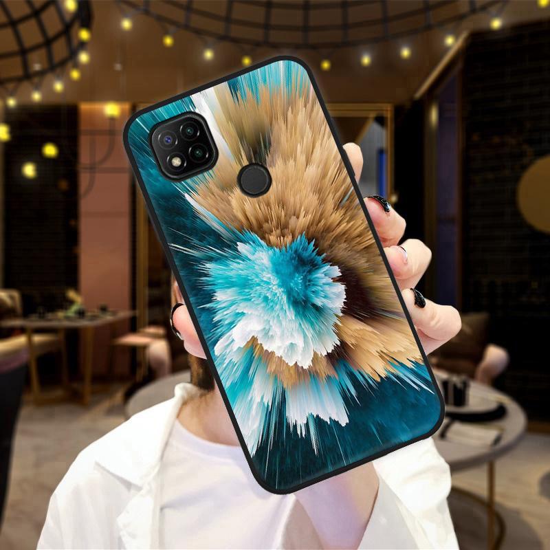 Buy Black Painted Case for Xiaomi Redmi 9C Case Cute for Xiaomi Redmi ...
