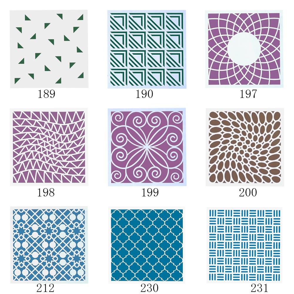 Buy 9 Pcs 13 Cm Decorative Layering Quatrefoil Stencil for DIY ...