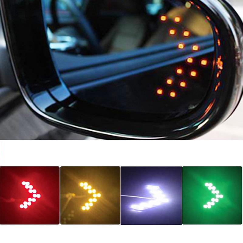 Buy 14 SMD LED Turn Signal Lights Arrow Car Light Rear View Mirror ...