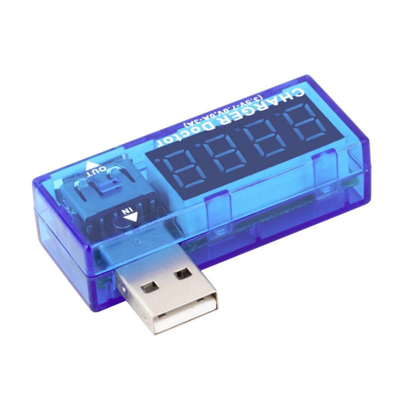 Mini Usb Charger Current Voltage Tester Detector 4-Digit Red Led ...