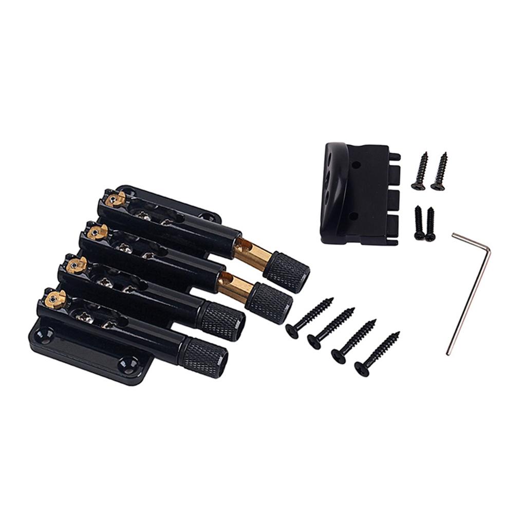 Buy 4 String Guitar Bridge Replacement Parts with L Shaped Wrench ...