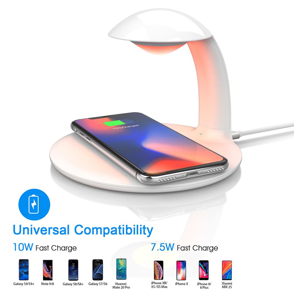 Buy Wireless Charger & Dimmable Night Light 10W Fast Charging with ...