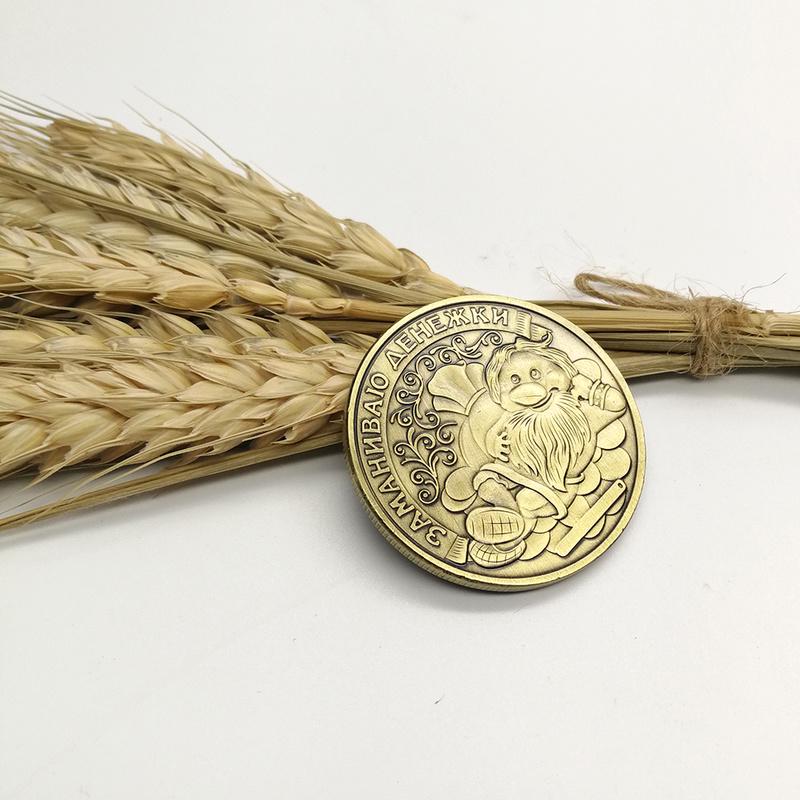 Buy Santa Claus Antique Bronze Commemorative Coin Favorite Lucky Coins ...