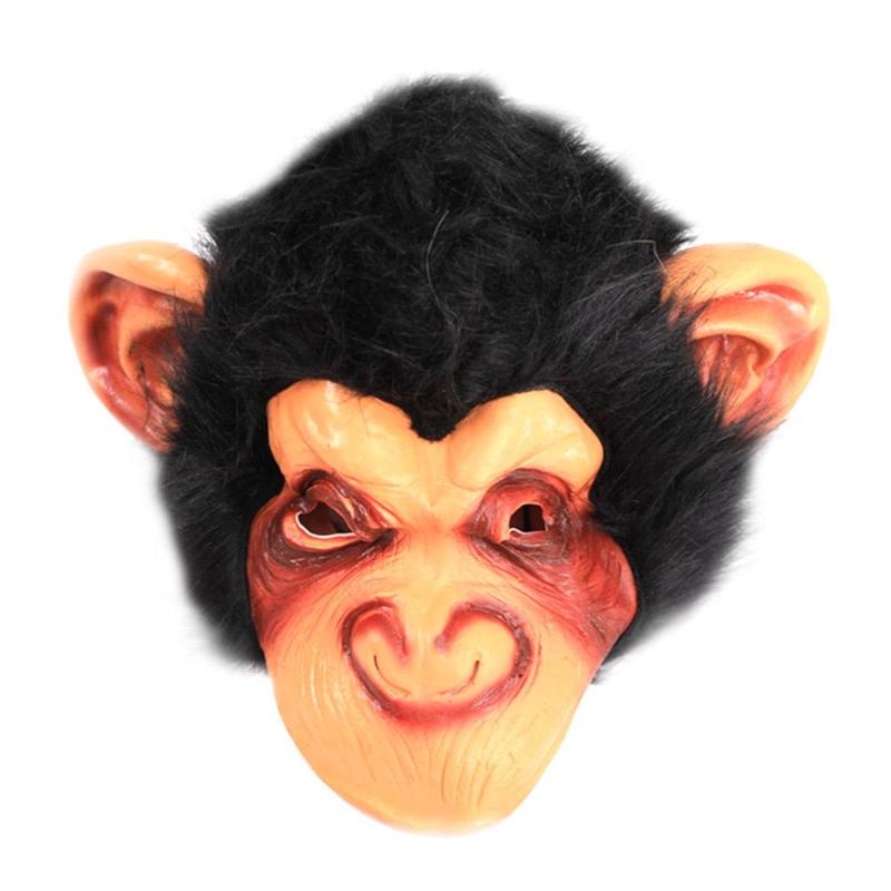 Funny Halloween Monkey Mask Adult Cosplay Fancy Dress Props Full Face ...