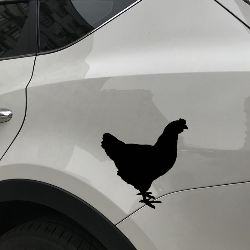 Buy Hen Chicken Vinyl Car Sticker Funny Cartoon Animal Car Decal for ...