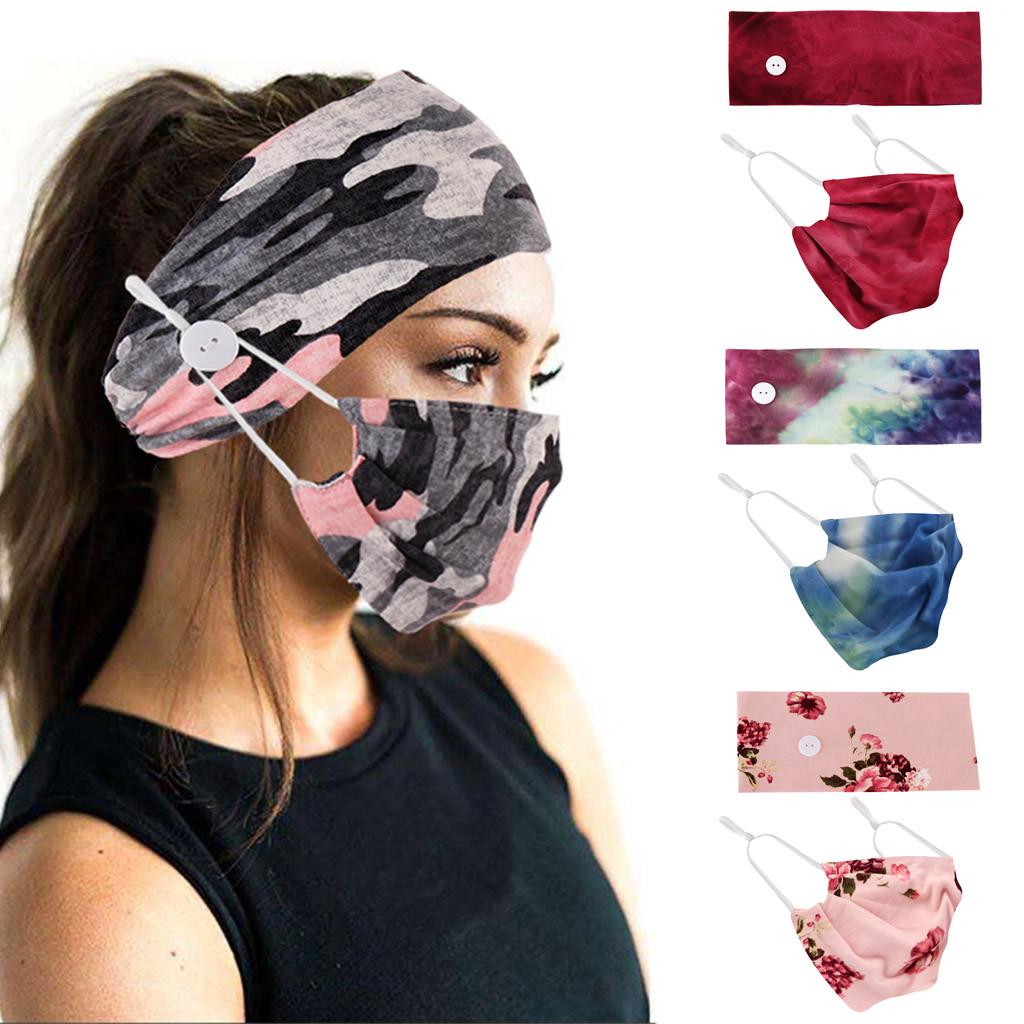 Buy Margot 2PC Adult Washable Printed Adjustable Cotton Dust Cloth Mask ...