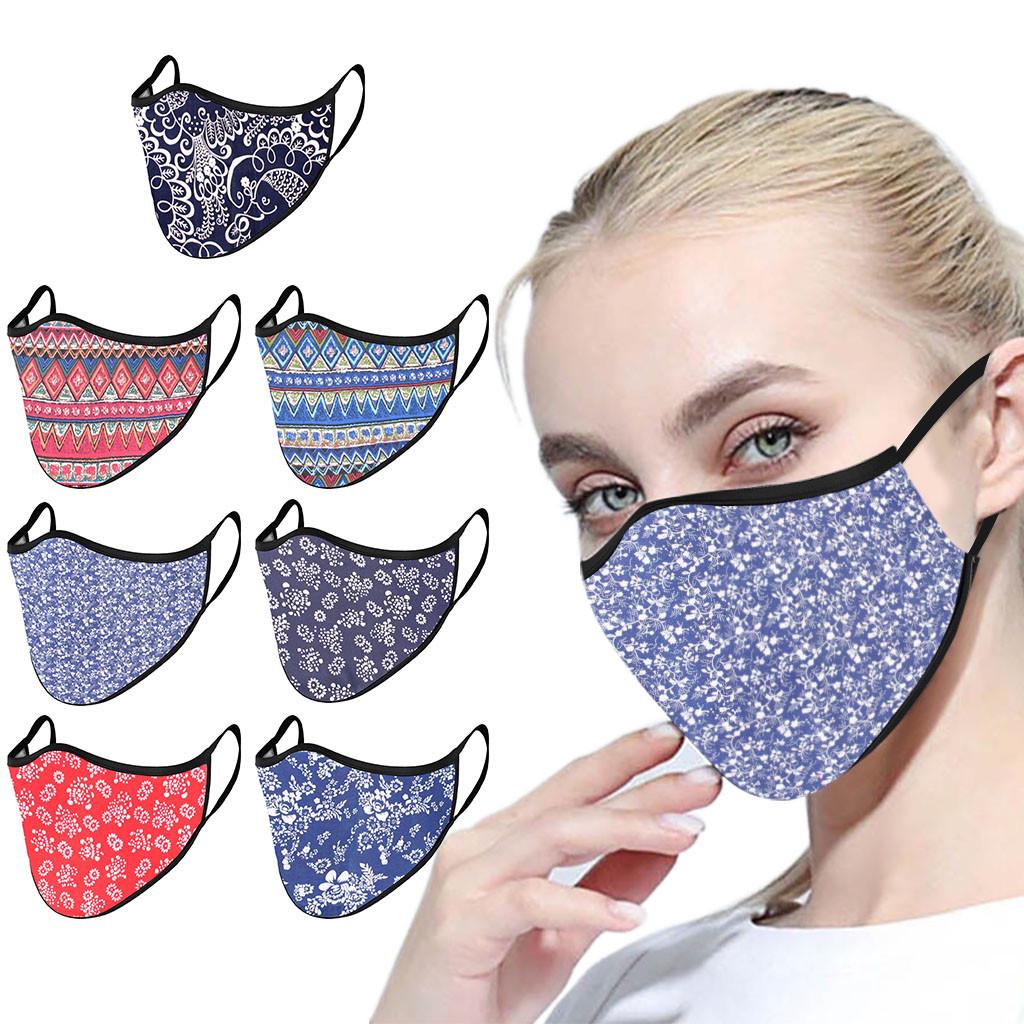 1PCS Cloth Polyester Washable Anti-dust Reusable Mouth Face Masks Cover ...